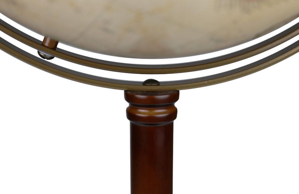 Commander II 16″ Antique Raised Relief Floor | Replogle Globes