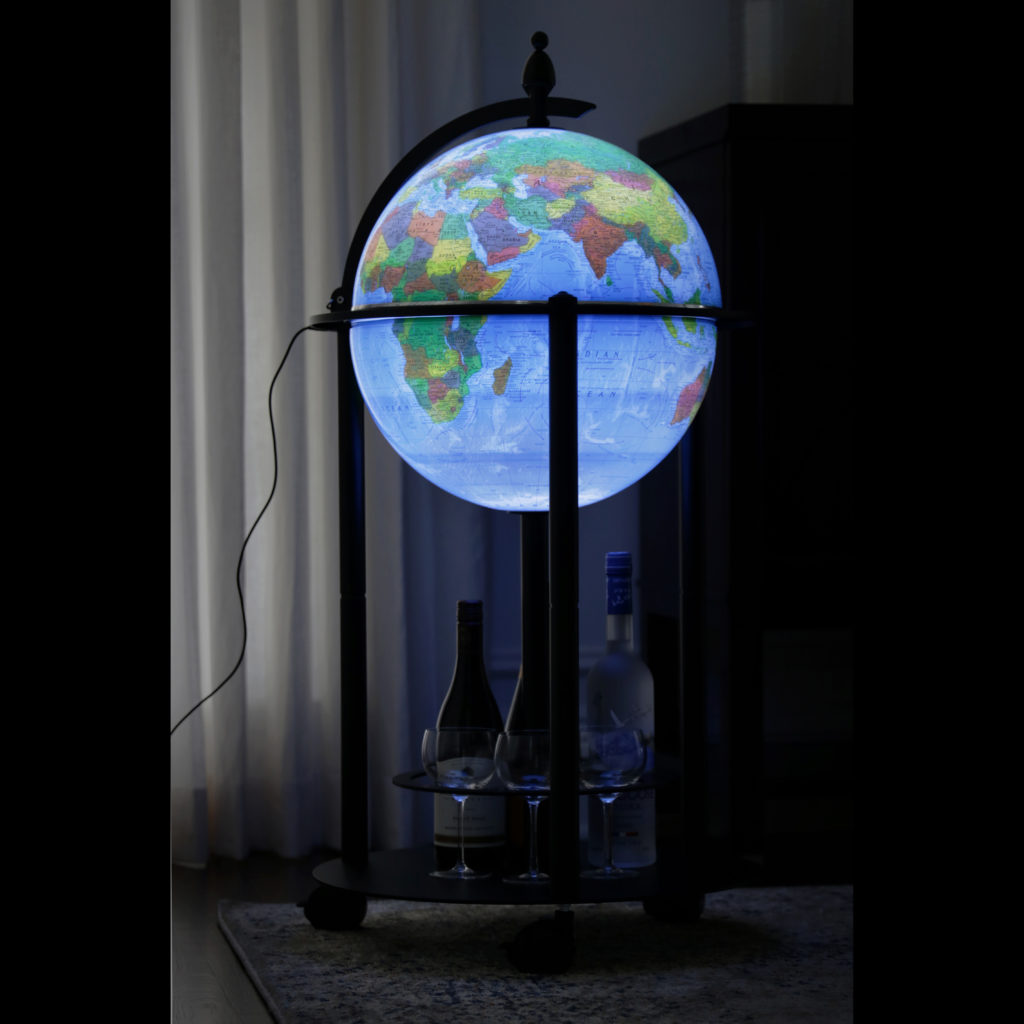 Empire Bar 16″ Modern Illuminated Floor | Replogle Globes
