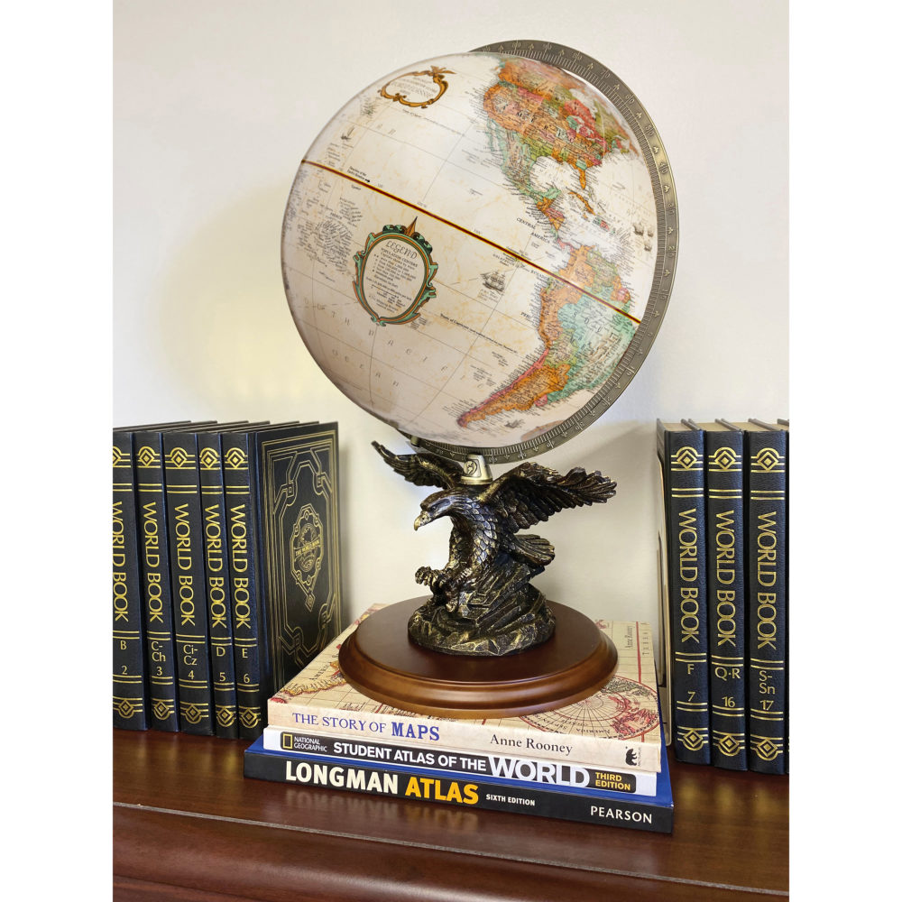 Freedom 12″ Antique Raised Relief Desk | Replogle Globes