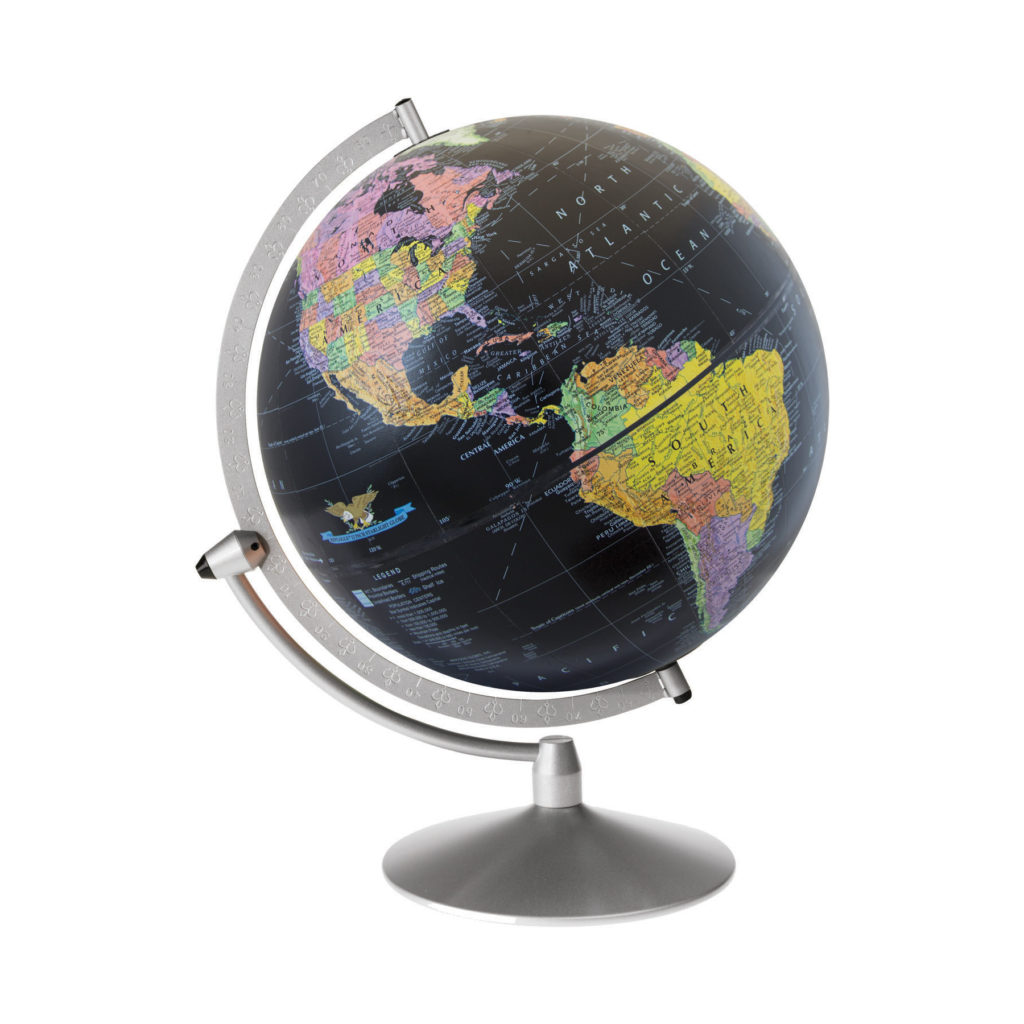 Midnight 12″ Black Desk – Replogle Globes | Replogle Globes