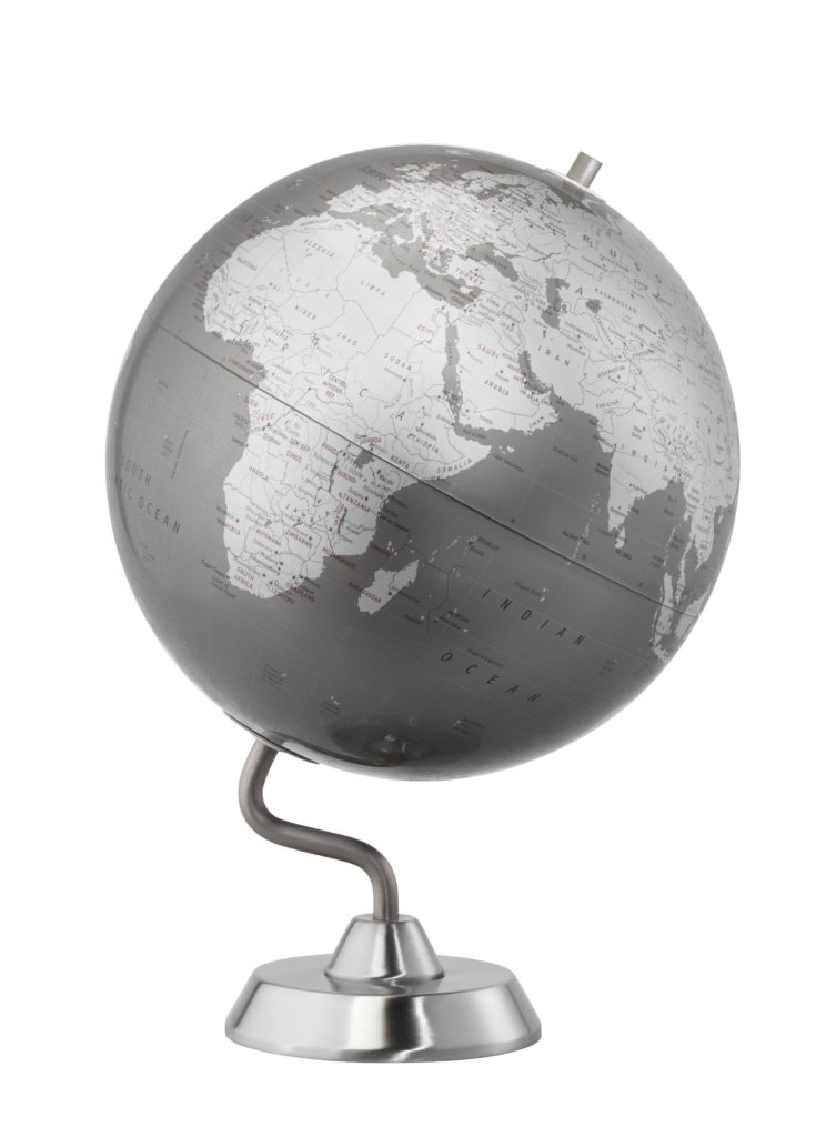 Diamond Marquise 12″ Chrome Desk – Replogle Globes | Replogle Globes