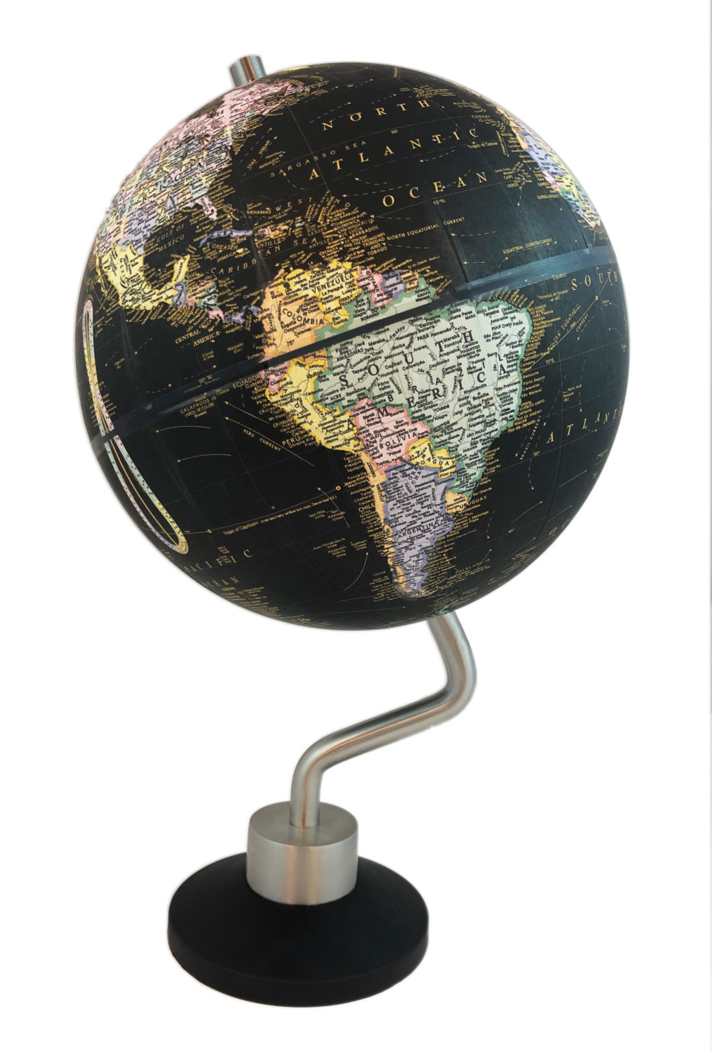 Monaco Black Ocean Designer Globe | Replogle Globes