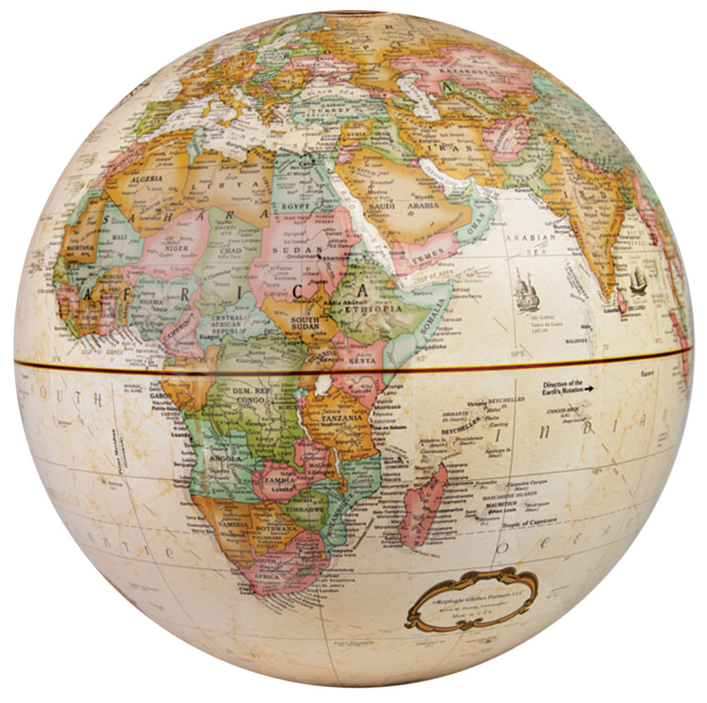 12” World Classic Antique Ocean Replacement Globe Ball | Replogle Globes